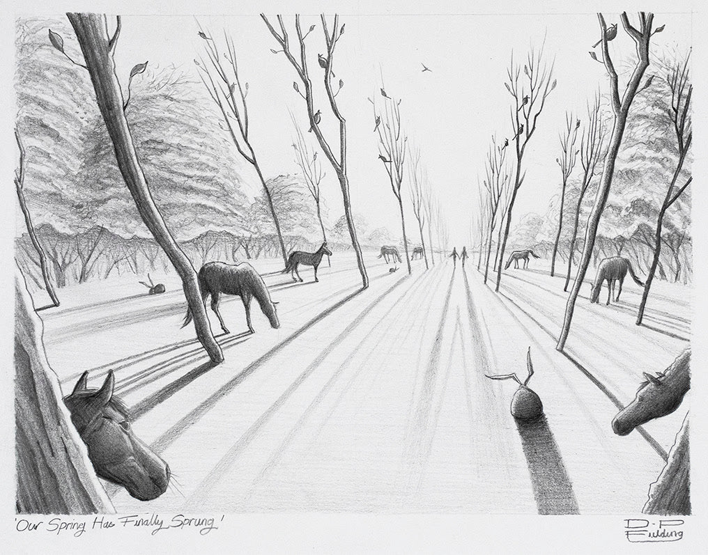Our Spring Has Finally Sprung Sketch – Chelmer Fine Art