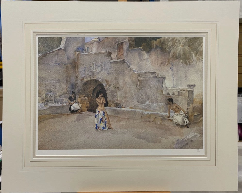 Models In An Italian Courtyard – Chelmer Fine Art